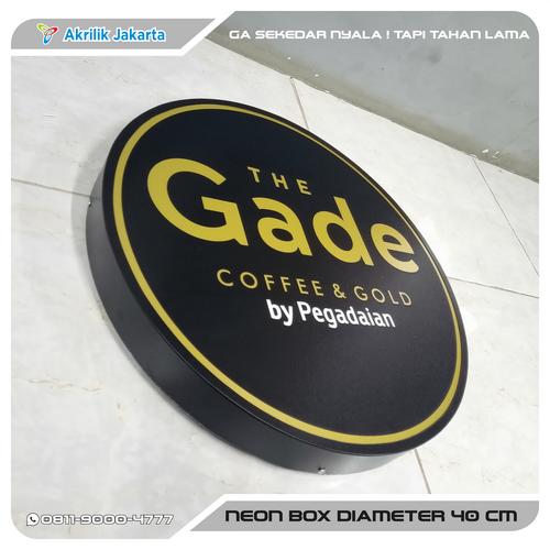 Jual Neon box LED | Neon Sign plat galvanis anti karat bulat 40cm - 1 ...
