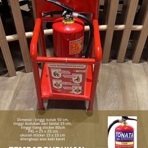 Jual TEMPAT DUDUKAN APAR 25 X 25 X 40 TINGGI TIANG STICKER 75 CM - Kota ...