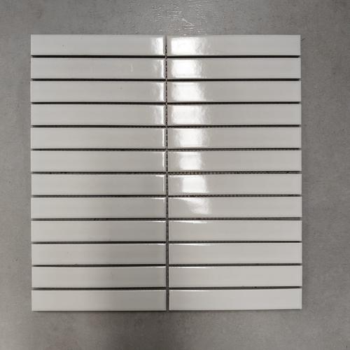 Jual La Riga White Mosaic Tile / Mosaik Keramik Putih Matt Glossy ...