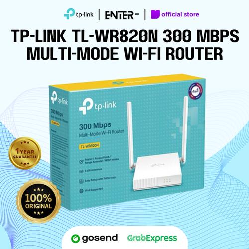 Jual TP LINK TL-WR 820N 300 Mbps Multi-Mode Wi-Fi Router RESMI - Kota ...