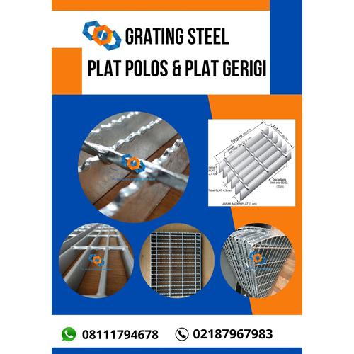 Jual GRATING STEEL PLAT POLOS DAN PLAT GERIGI BERBAGAI UKURAN/CUSTOME ...