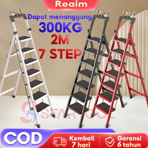 Jual （COD）Tangga 3/4/5/6 Step Tangga Lipat Multifungsi Lipat Tangga ...