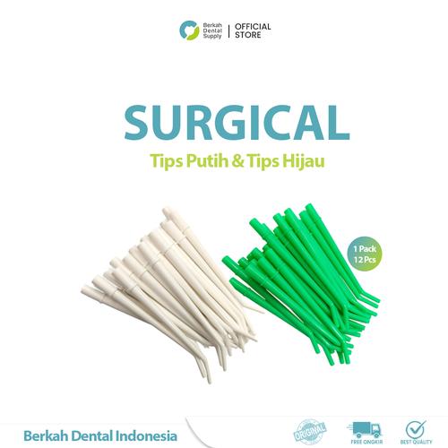 Jual Dental Disposable Surgical Aspirator Suction Tip - Putih - Kota ...