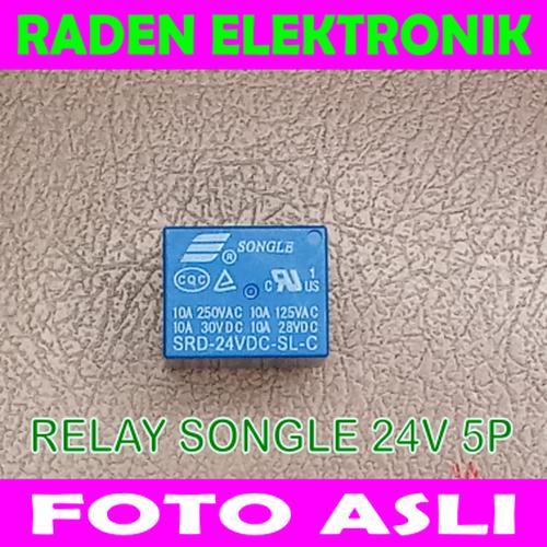 Jual Relay Songle 5 pin 24 Volt 24V Biru - Kab. Malang - Raden ...