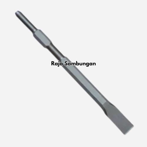 Jual Mata Bor Chisel Hex Flat 17 x 22 x 450 mm Jack Hammer Drill Pahat ...