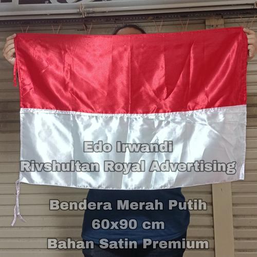 Jual Bendera Merah Putih Bahan Satin Premium Ukuran 60 x 90 cm Ready ...