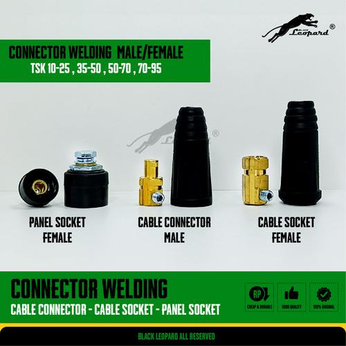Jual Konektor Kabel Las Soket Male Female 10-25 35-50 50-70 Connector ...