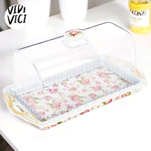 Promo VICENZA Tempat roti Persegi Pa176 MELATI, Piring Kue Persegi ...