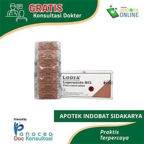 Jual LODIA 2MG 1 STRIP ISI 10 TABLET/Loperamide/Obat Diare - Kota ...