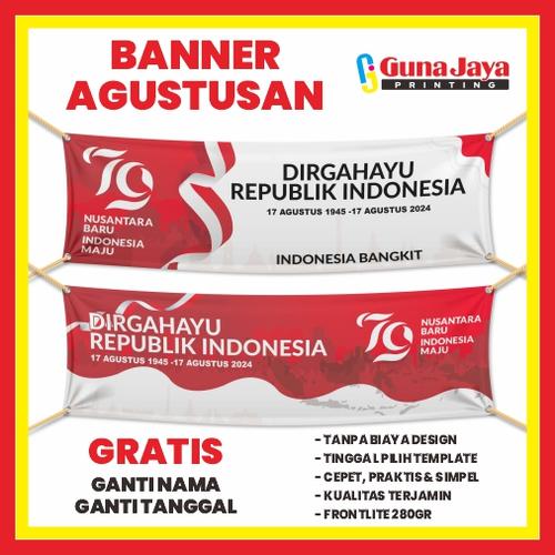 Jual Banner Spanduk Agustusan 17 Agustus HUT Republik INDONESIA - HUT ...