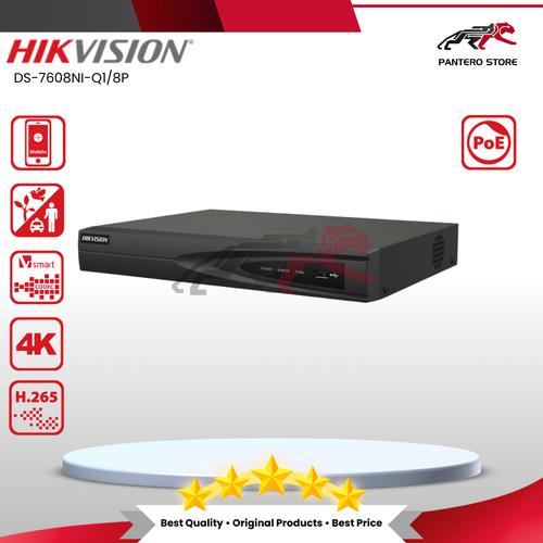 Jual NVR HIKVISION 8CH DS-7608NI-Q1/8P ( with 8 port PoE ) - Jakarta ...