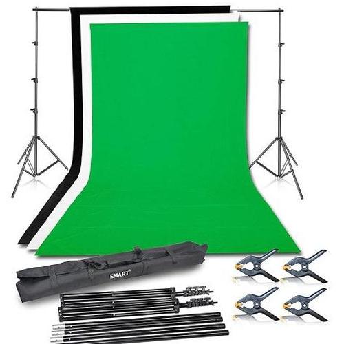Jual MUTIARA CAM. background stand 2x3m with kain green screen for zoom ...