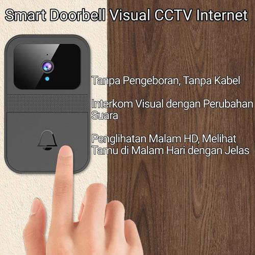 Promo Locus Smart Doorbell, Video Call CCTV, Bel Pintu dengan Kamera, Pemantau Rumah, Lensa ...