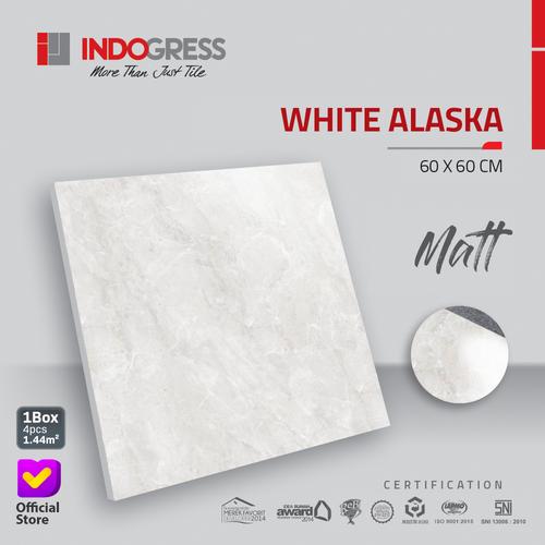 Jual INDOGRESS 1st Grad WHITE ALASKA MATTE UKURAN 60X60 - Jakarta Pusat ...