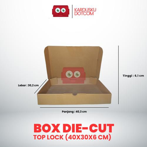 Jual Kardus 40x30x6 cm / Box Karton Corugated Diecut E-Flute/ Box Pizza ...