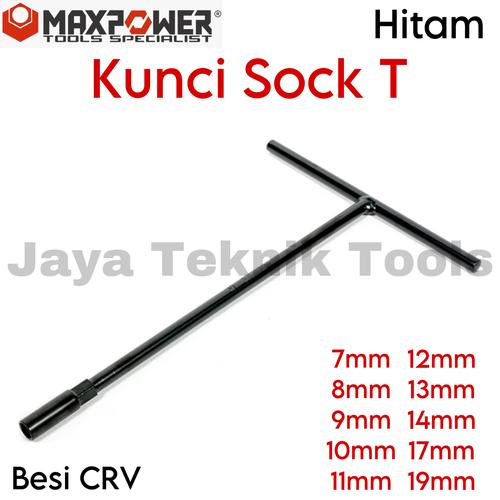 Jual Kunci Sok T Maxpower Hitam T Type Wrench Sock Socket Besi CRV ...