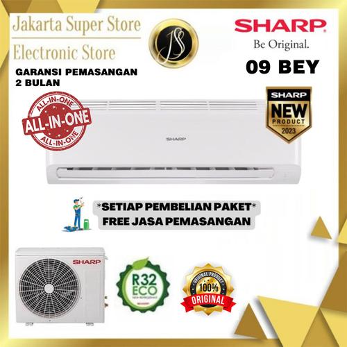 Jual AC SHARP 1 PK SPLIT AH-A9BEY Jetstream Standar UNIT ONLY - PAKET PASANG 3M - Jakarta Utara ...