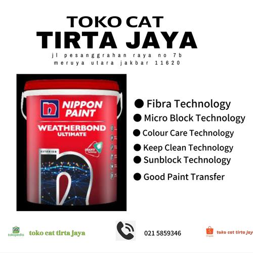 Jual Nippon Weatherbond Ultimate || Cat tembok Exterior || Mixing BW ...