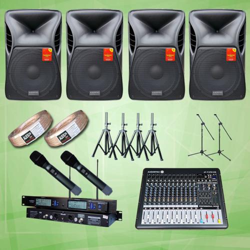Jual SOUND SYSTEM SET PAKET MEETING SEDANG COMBO 4 AUDERPRO PAKAI SPEAKER PASIF 15 INCH ...