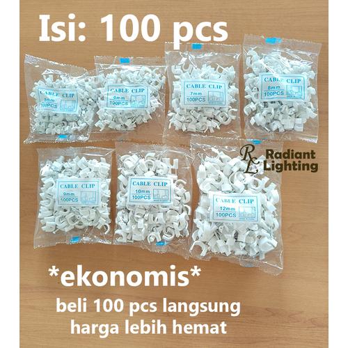 Jual Klem Kabel Listrik Plastik Paku Beton Asli no 5 6 7 8 9 10 12 MM ...
