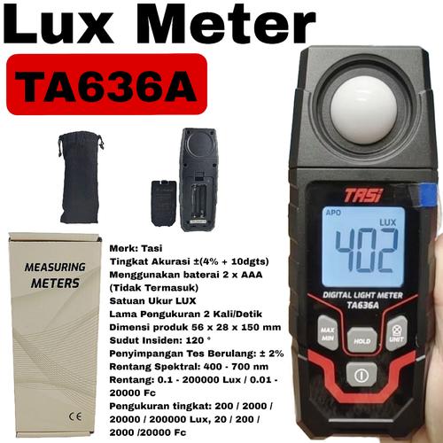 Jual Lux Meter Alat Ukur Intensitas Cahaya Digital Tasi - tanpa bubble ...