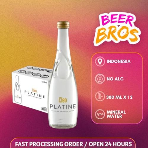 Jual Cleo Platine Mineral Water 380Ml [ Dus Isi 12 Botol ] Air Mineral - Jakarta Selatan ...