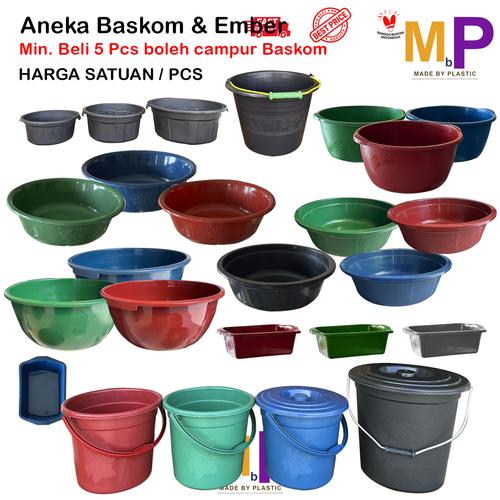 Jual Baskom Plastik Besar ALL Size 24 - 40 cm Ember Galon 3L 6L - Ember ...