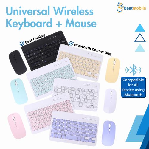 Jual Colorful Universal Wireless Keyboard and Mouse For IOS/Android ...