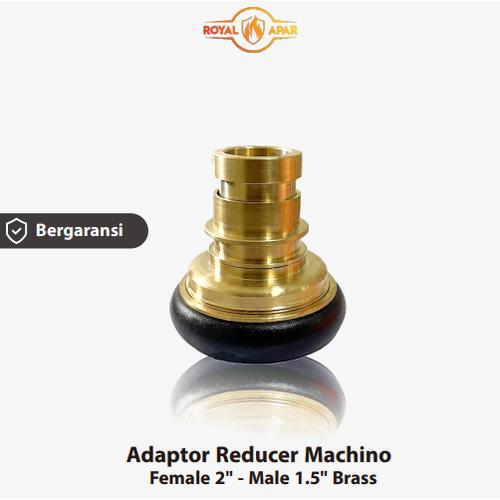 Jual Adaptor Reducer Female Machino 2" x Male Machino 1.5" - Brass ...