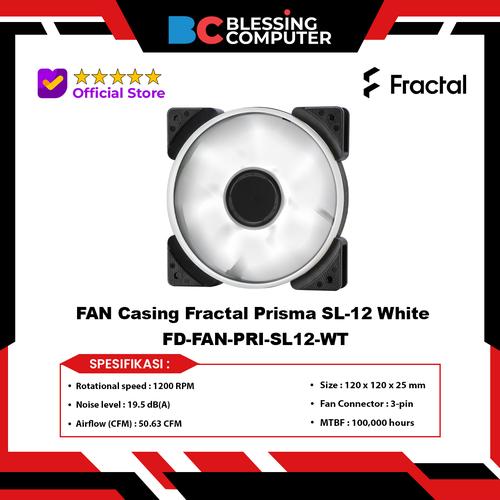 Jual FAN Casing Fractal Prisma SL-12 White FD-FAN-PRI-SL12-WT - Kota Denpasar - Blessing ...