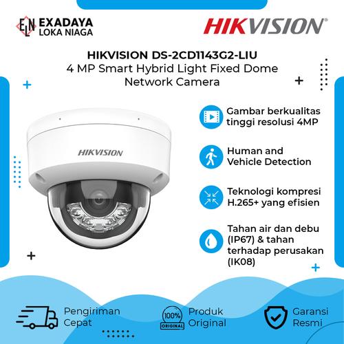 Jual Hikvision DS-2CD1143G2-LIU , IP CAMERA 4MP DOME DUAL LIGHT AUDIO - Jakarta Pusat - Exadaya ...