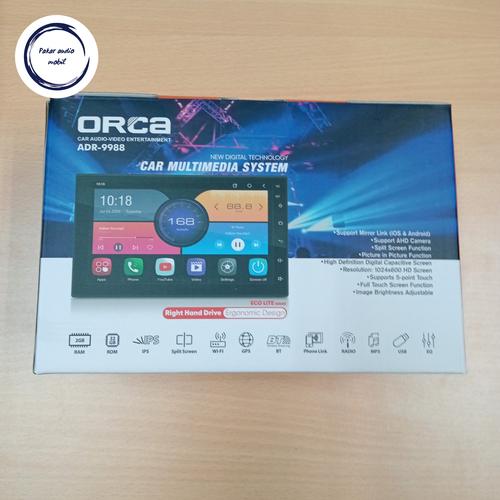 Jual HEAD UNIT ANDROID ORCA ECO LITE ADR 9988 RAM 2/32GB / HEAD UNIT ...