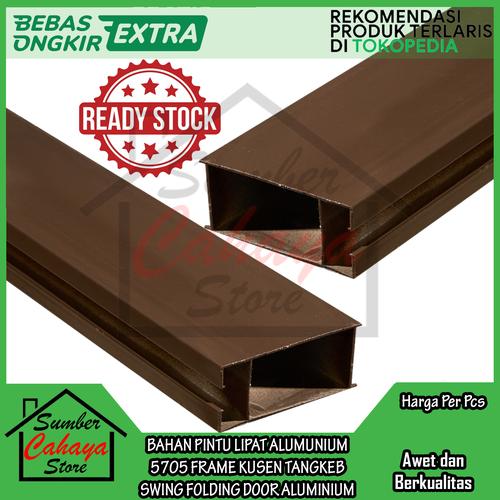 Promo BAHAN PINTU LIPAT ALUMUNIUM PROFIL 5705 FRAME TIANG POLOS FOLDING ...
