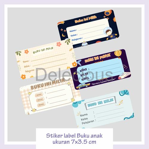 Jual Stiker Mapel - Label Buku Pelajaran Sekolah - Stiker mata ...