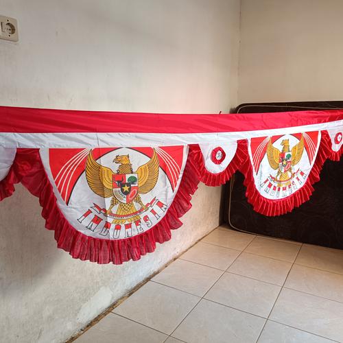 Jual BENDERA INDONESIA MERAH PUTIH GARUDA BUNGA RAMPEL MERAH 10/5 ...
