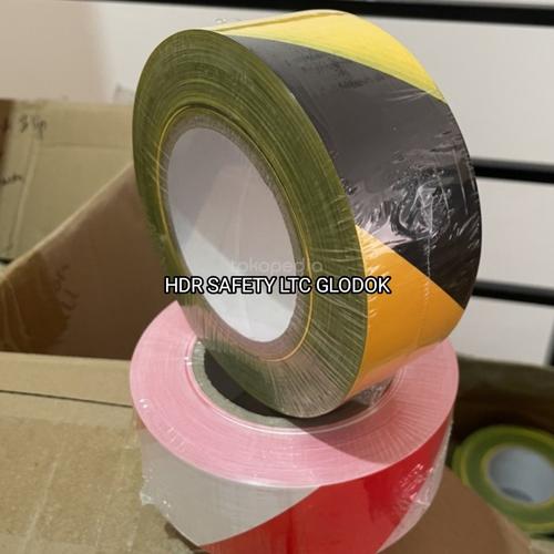 Jual SAFETY LINE/POLICE LINE 2 inch X 300 meter Kuning hitam - Merah ...