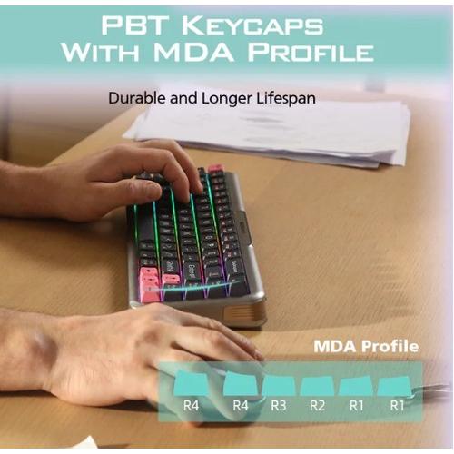 Promo Rechargeable 2.4G Bluetooth Wireless Mechanical Keyboard K-168WM ...