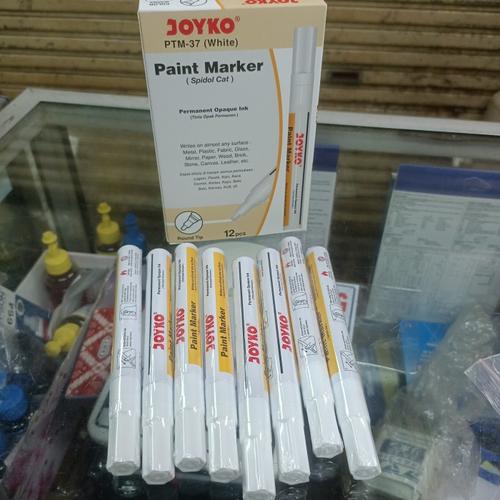 Jual SPIDOL PUTIH JOYKO PERMANENT PAINT MARKER SPIDOL CAT PTM-37 / LUSIN - Jakarta Utara - Mulia ...