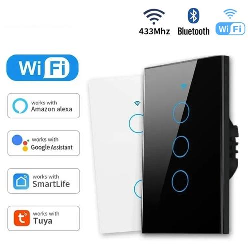 Jual Saklar Lampu Smart Wireless Voice Control WiFi Tuya Alexa Smart ...