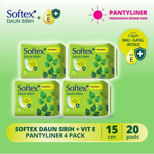 Promo Pantyliner Softex Daun Sirih + Vit E 20s x 4 Pack - Pantyliner Sirih - Kota Tangerang ...