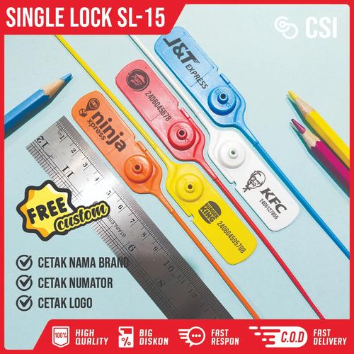 Jual CSI Segel Locis Mini Single Lock Security Seal Segel Plastik Satu ...