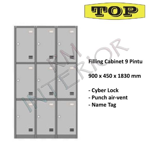 Jual (JABODETABEK) TOP Loker Besi 9 Pintu Locker Laci File LCTN3-B3 ...