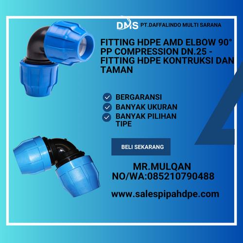 Jual Fitting Hdpe AMD Elbow 90° PP Compression dn.25 -Fitting Hdpe ...