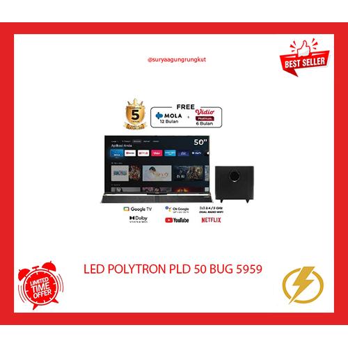 Jual DIGITAL LED POLYTRON SOUNDBAR SMART TV 50 INCH - PLD 50 BUG 5959 ...