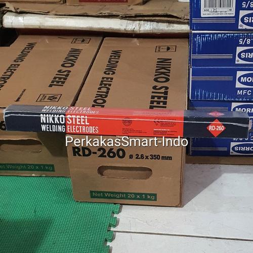 Jual NIKKO STEEL kawat las rd260 2,6mm/welding electrode 2.6 mm rd 260 ...