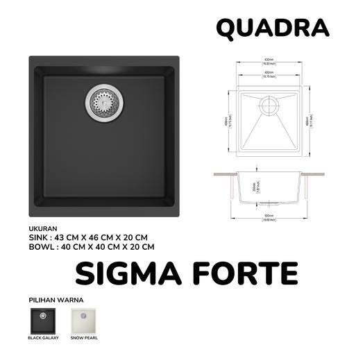 Jual Quadra Granite Kitchen Sink - Bak Cuci Piring Granit Sigma Forte ...