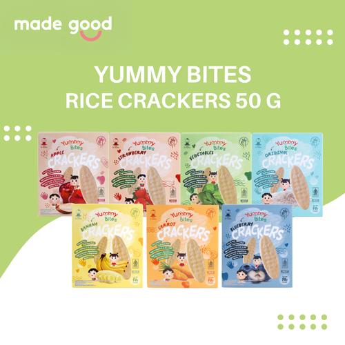 Jual Yummy Bites 50gr Baby Rice Crackers -Snack Biskuit Bayi Sehat 6 ...