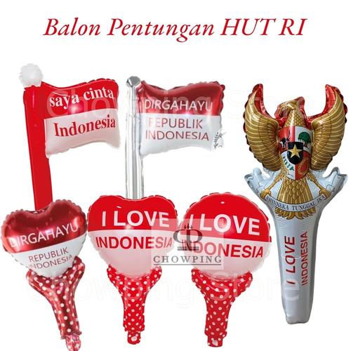 Jual BALON PENTUNGAN HUT RI / Dirgahayu RI 17 Agustus / I love ...