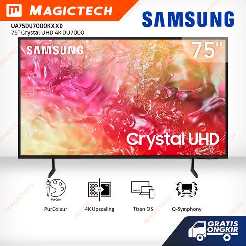 Jual TV SAMSUNG 75 INCH 75" UA75DU7000 / 75DU7000 SMART TV CRYSTAL 4K ...