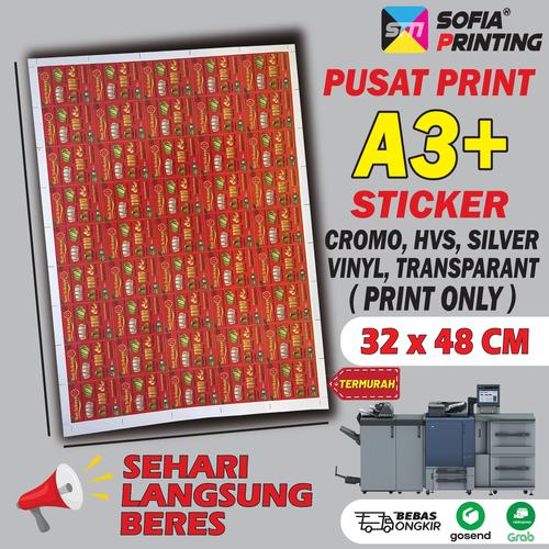 Jual Cetak Print Sticker Cromo / HVS / Vinyl / Transparant A3+ | PRINT ...
